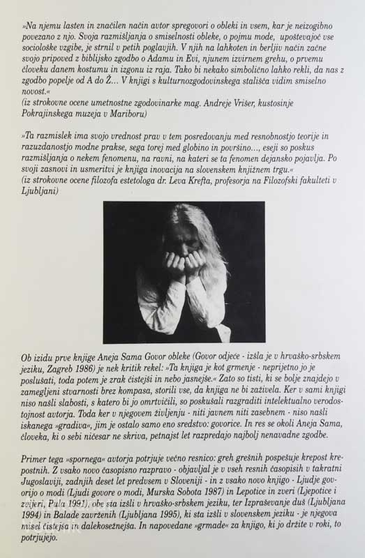 OBLAČENJE, Anej Sam – Antikvariat Vodnik