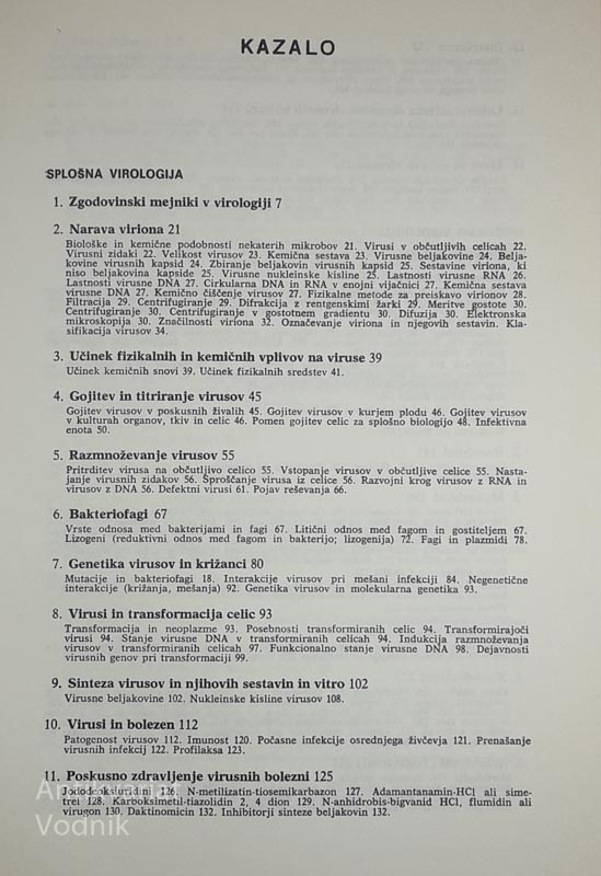 VIROLOGIJA, Miha Likar – Antikvariat Vodnik