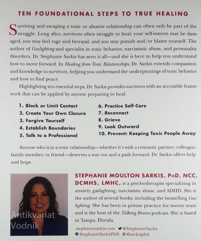 Healing From Toxic Relationships Stephanie Moulton Sarkis Phd